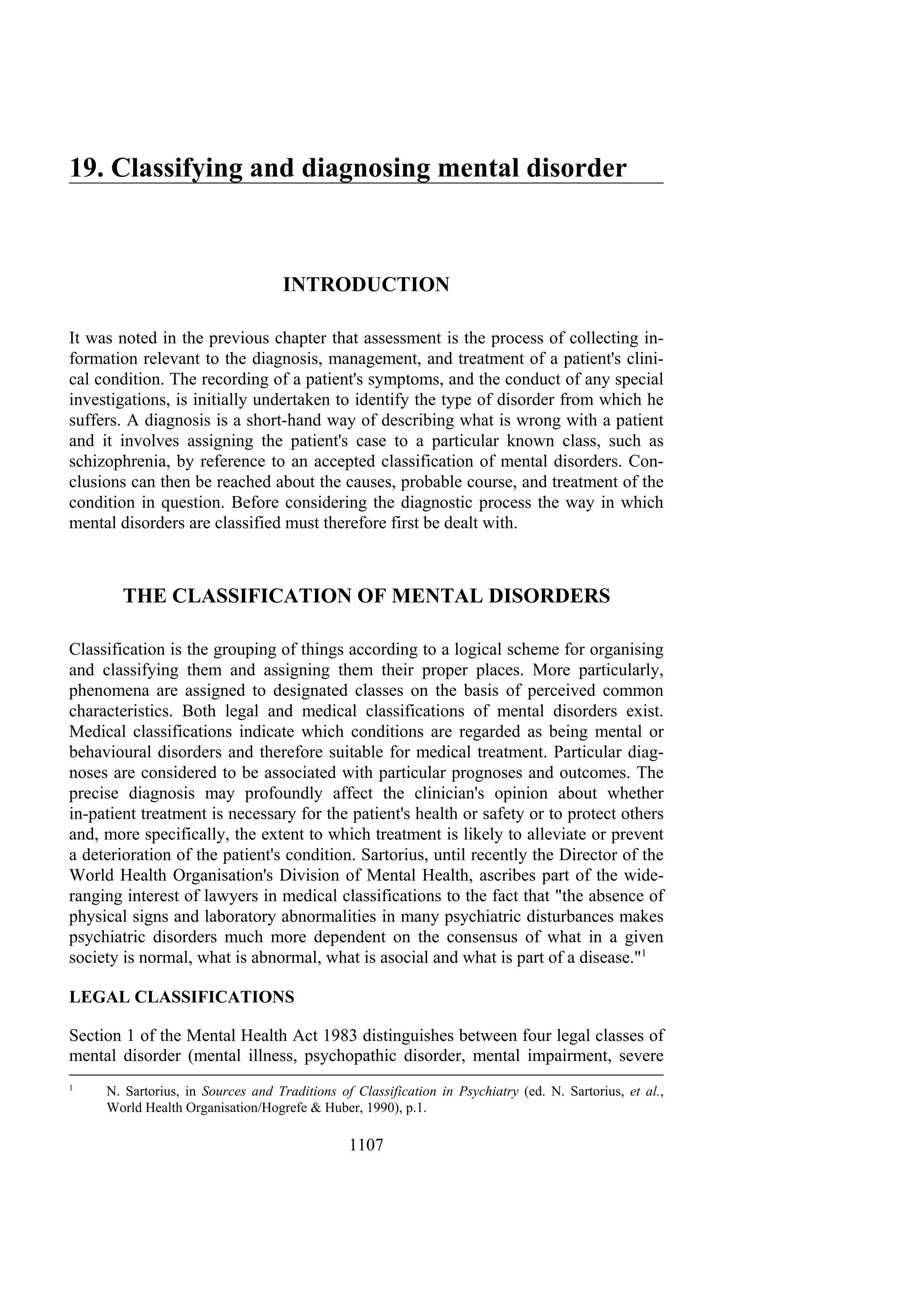 The classification of mental disorders | PDF | Mental Health | Diseases ...