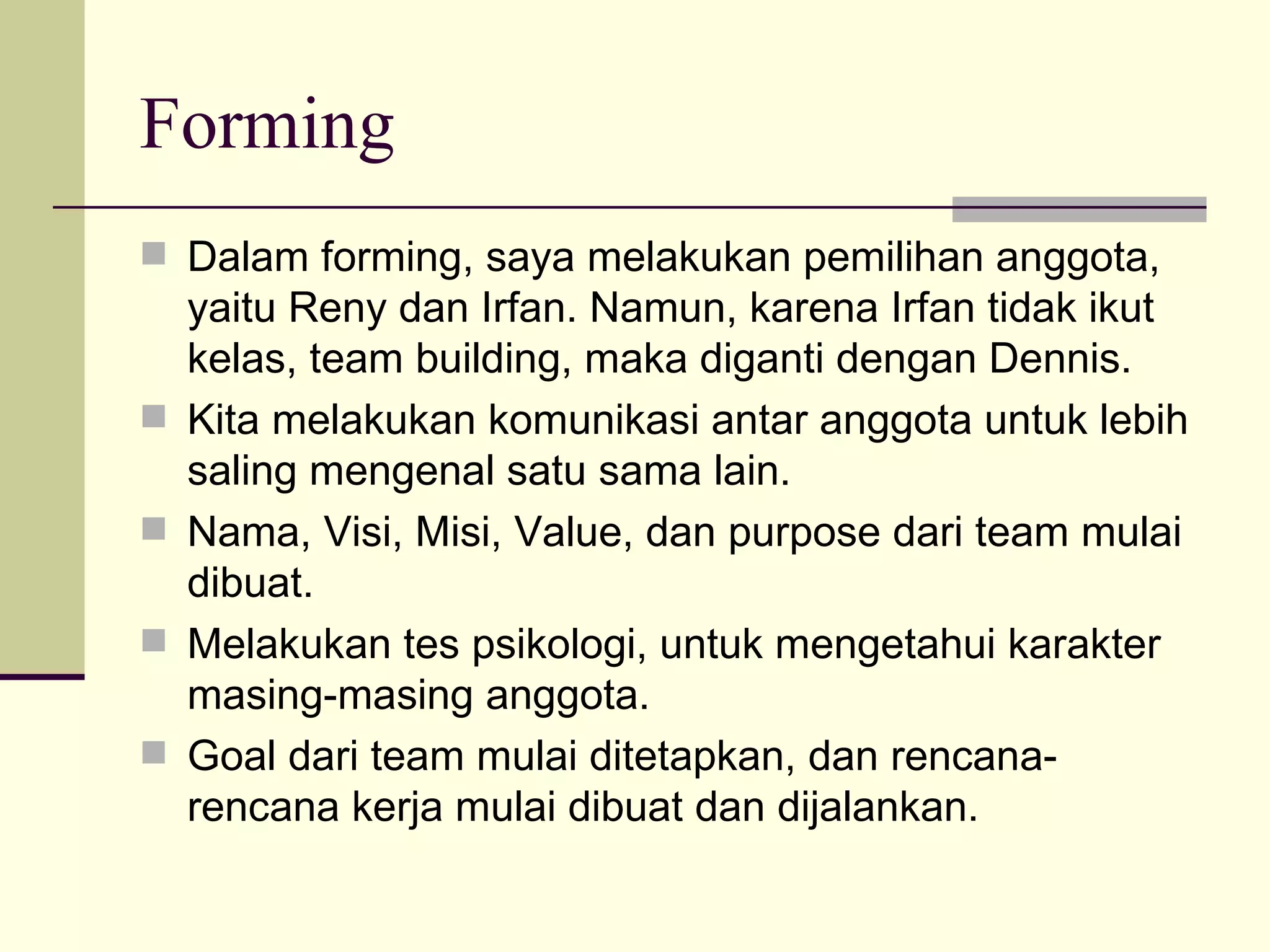 The Class Project Of Team Building Class | PPT