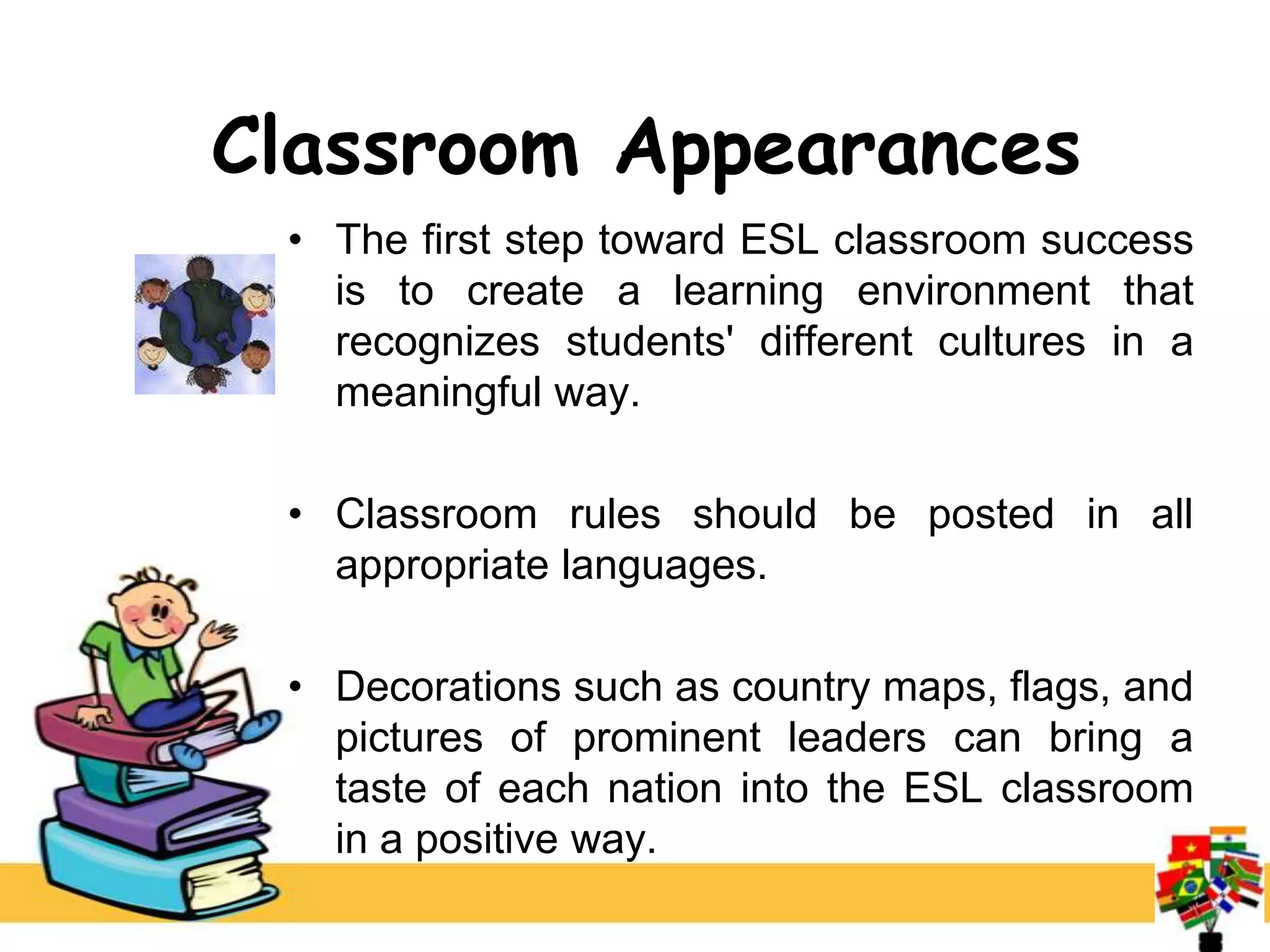 The classroom as the appropriate environment for teaching1 | PPTX