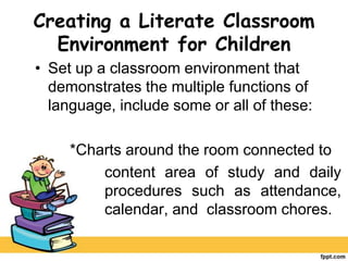 The classroom as the appropriate environment for teaching1 | PPT