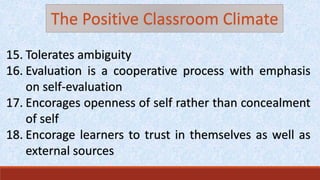 The classroom climate | PPTX