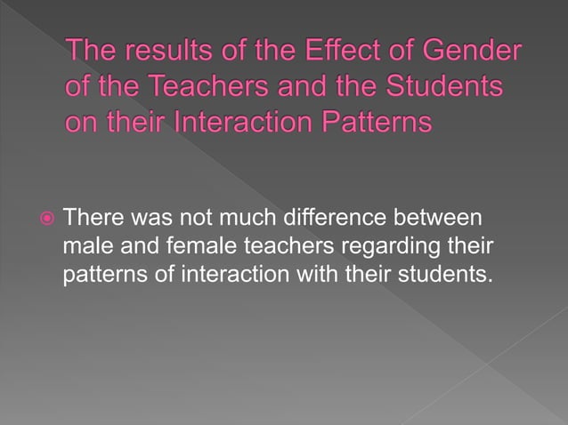 The classroom interactions | PPT