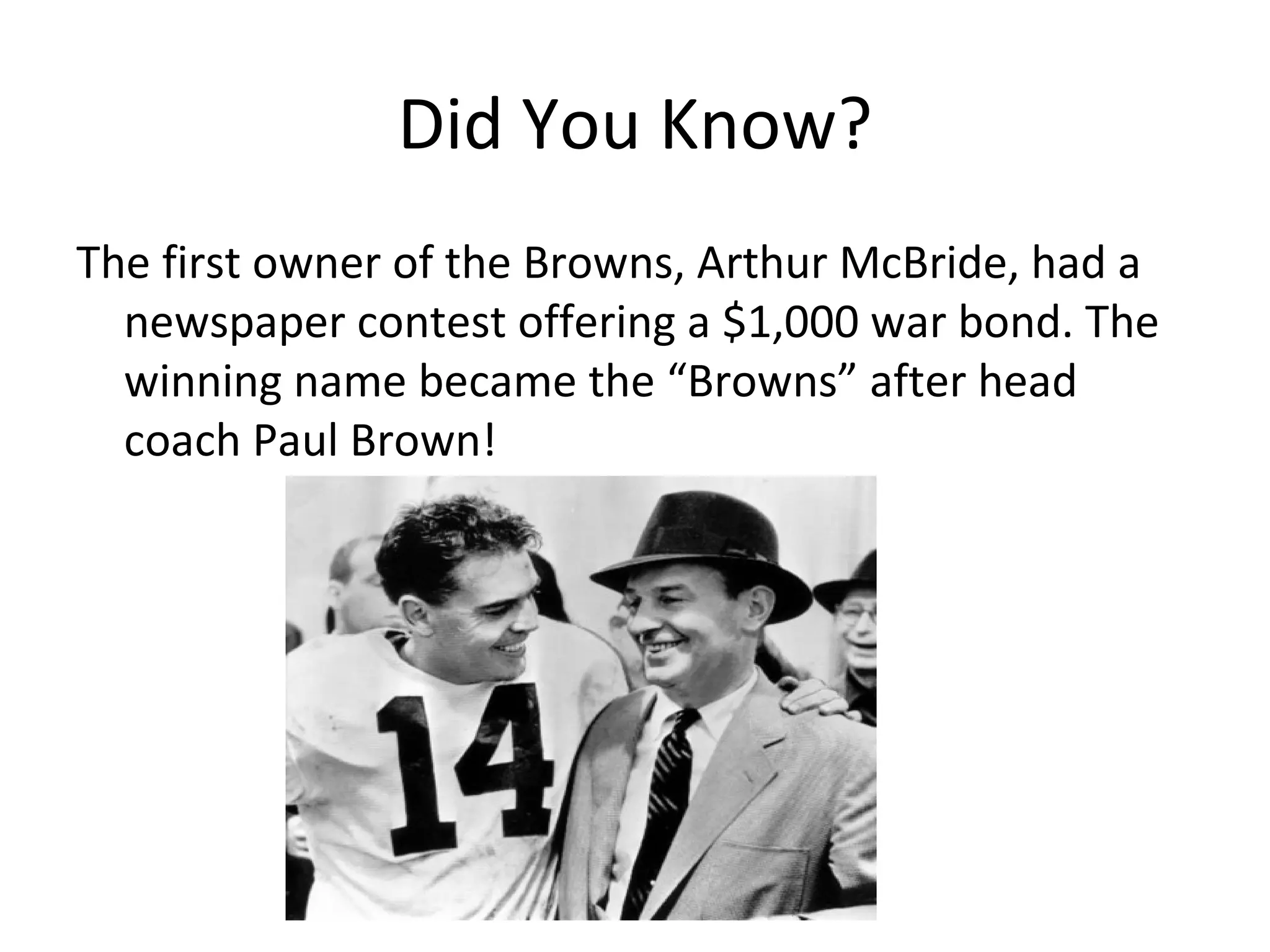 The cleveland browns[1] | PPT
