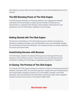 The Click Engine Review: Unlocking Authentic Buyer Traffic in 2023 ...