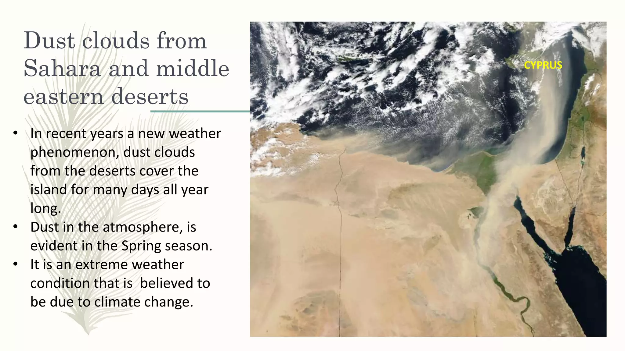 The climate of cyprus and climate change (v2) | PPTX