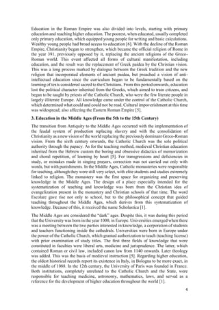 THE CLIMB OF EDUCATION IN THE WORLD FROM PREHISTORY TO THE CONTEMPORARY ...