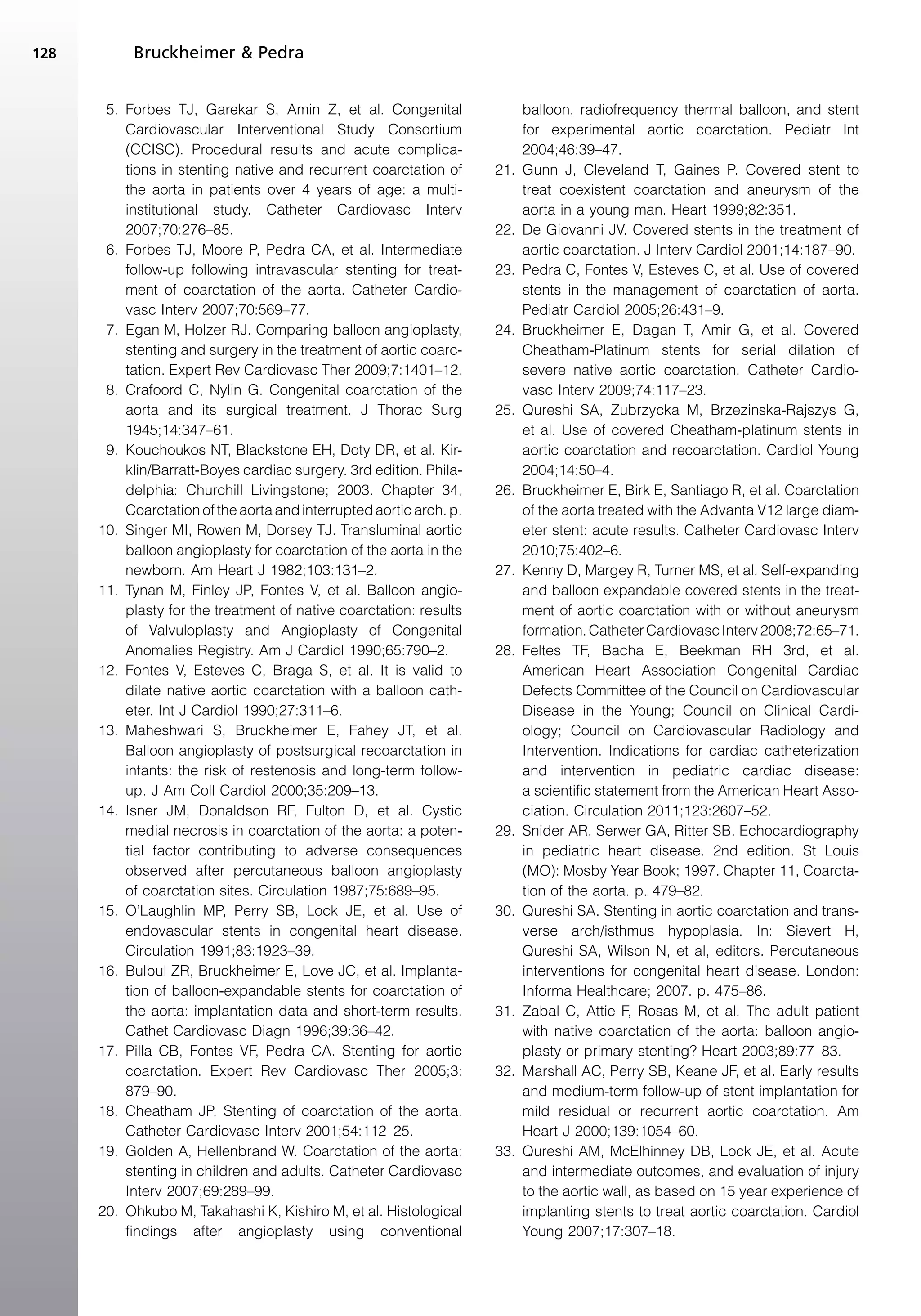 The clincs coartacion de aorta y stents | PDF