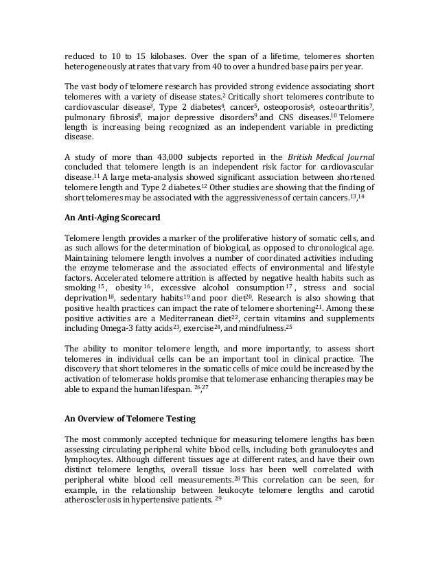 The clinical value of telomere testing – dr. Mark Tager A4M May 2016