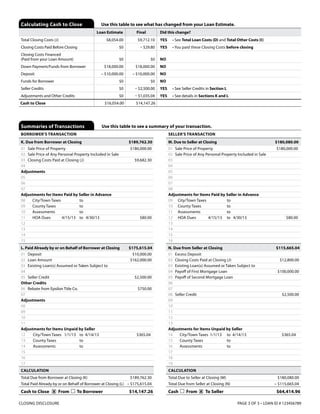 The Closing Disclosure - Example 2015 | PDF