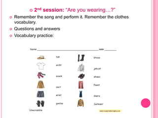 The clothes | PPTX