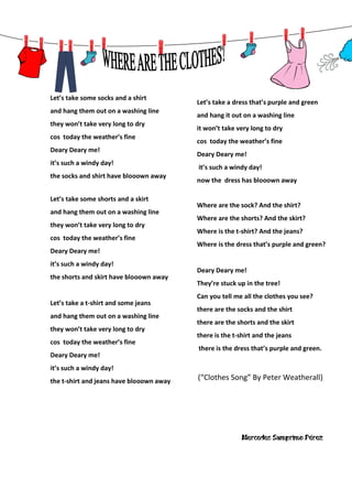 The clothes song lyrics | PDF