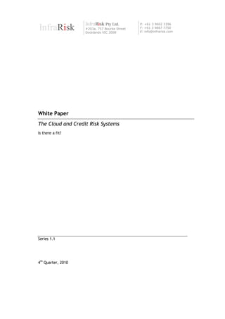 SaaS for Credit Origination | PDF