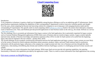 The Cloud Of Cloud Computing Essay | PPT