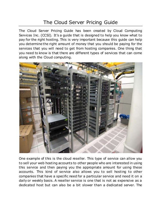 The cloud server pricing guide