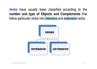 The class of verb & verb phrases, presentation 7 | PDF