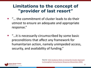 The Cluster Approach Presentation.ppt