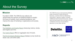 The CMO Survey - Highlights and Insights Report - Spring 2025 | PDF