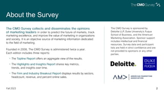 The CMO Survey - Highlights and Insights Report - Fall 2023 | PDF