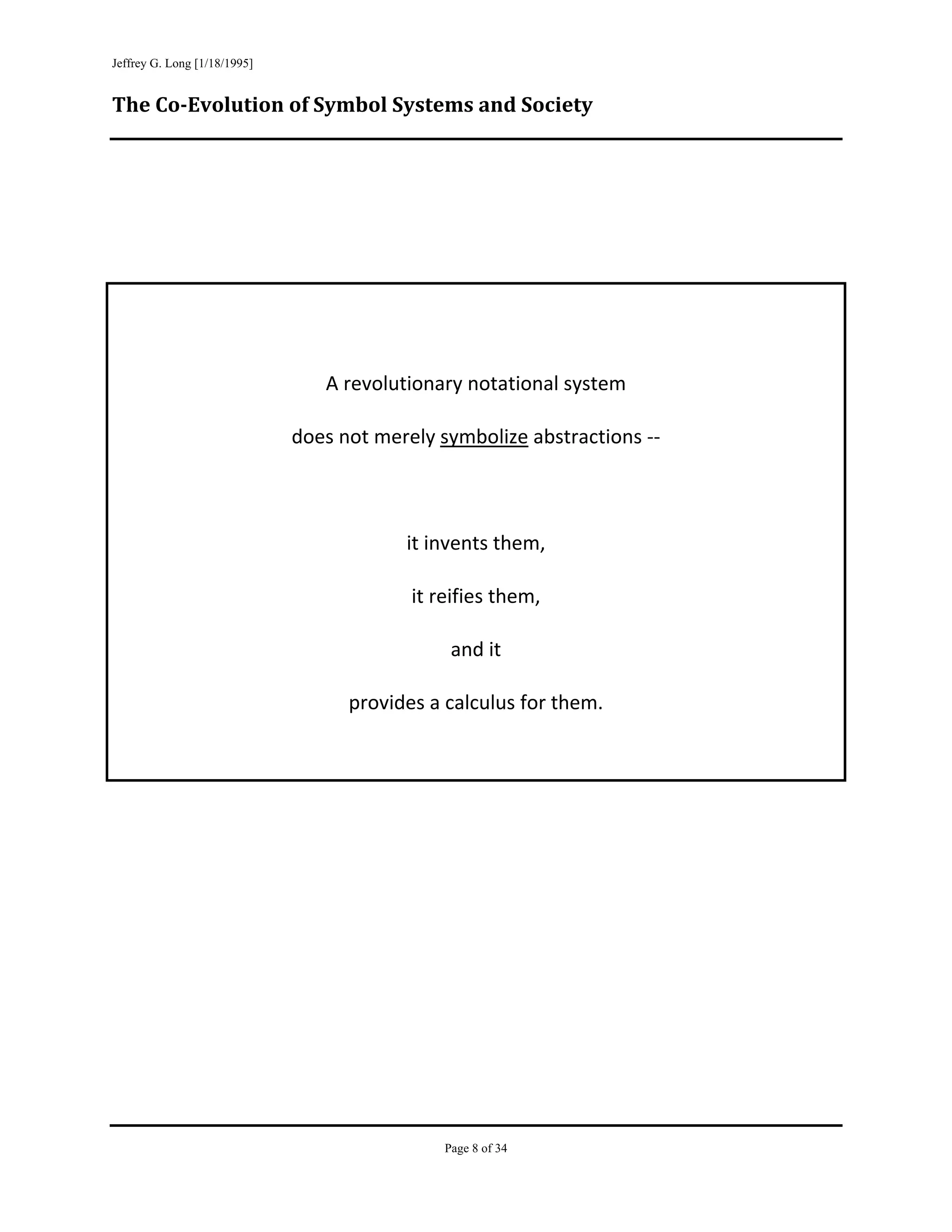 The co evolution of symbol systems and society | PDF