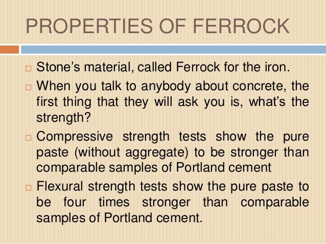 ferrock cement
