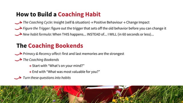 The Coaching Habit Book Exploration by Laurie Hawkins | PDF