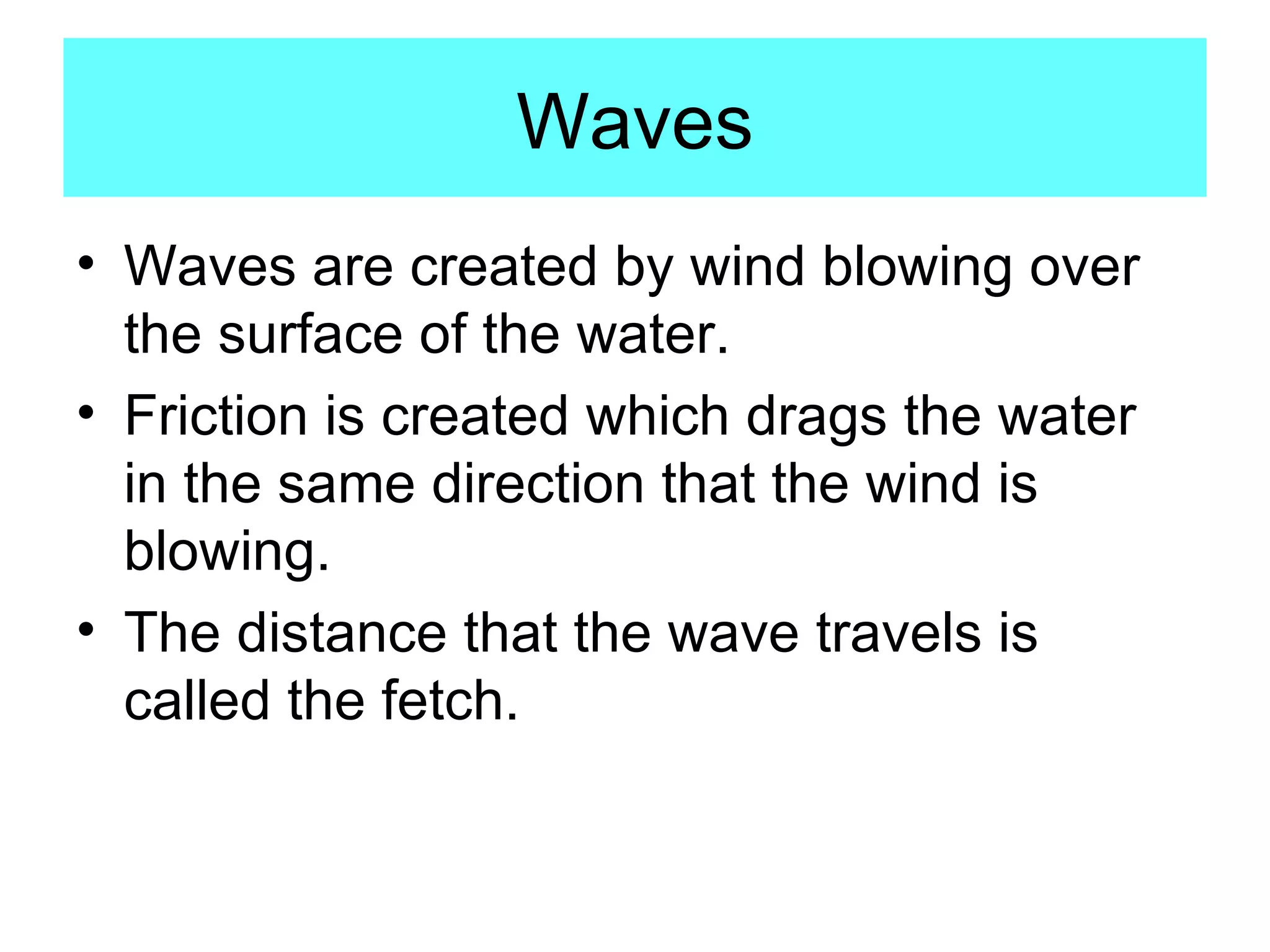 The coast lesson 1 waves and tides | PPT