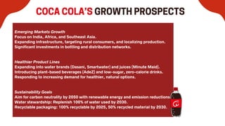 The Coca-Cola company and its impact on our world | PDF