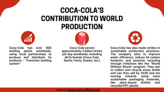 The Coca-Cola company and its impact on our world | PDF