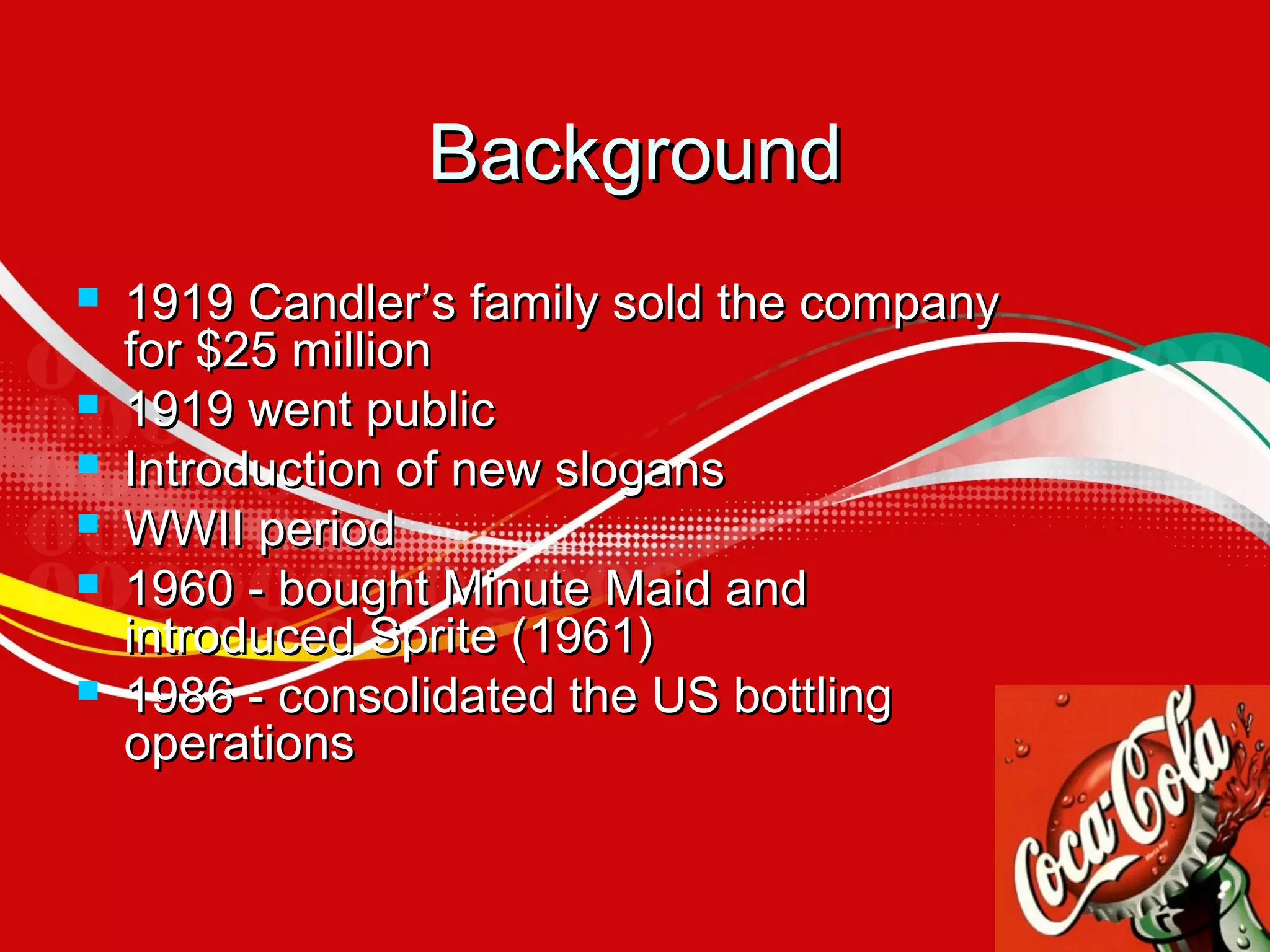 The coca cola company analysis | PPT