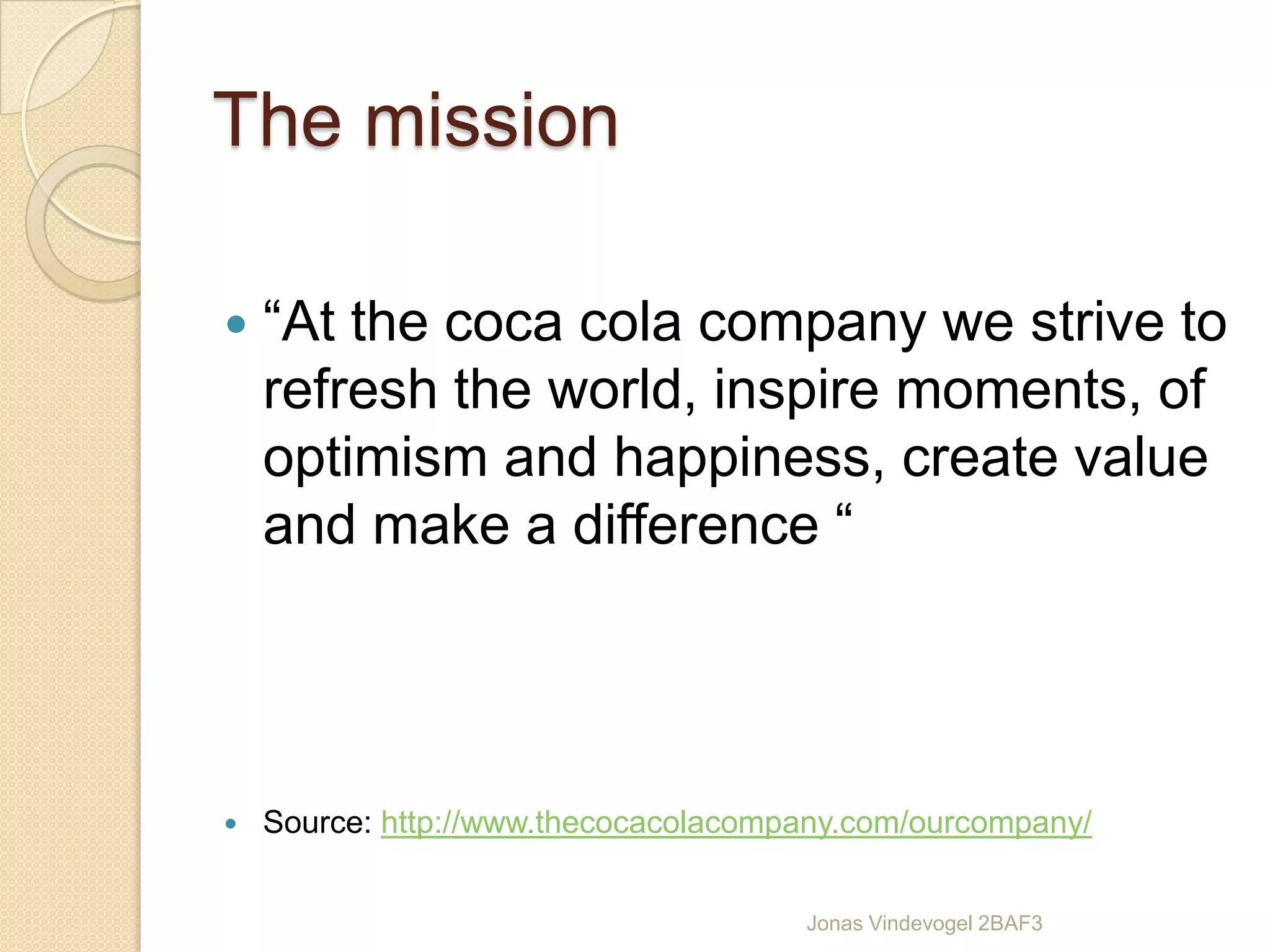 The coca cola company | PPTX