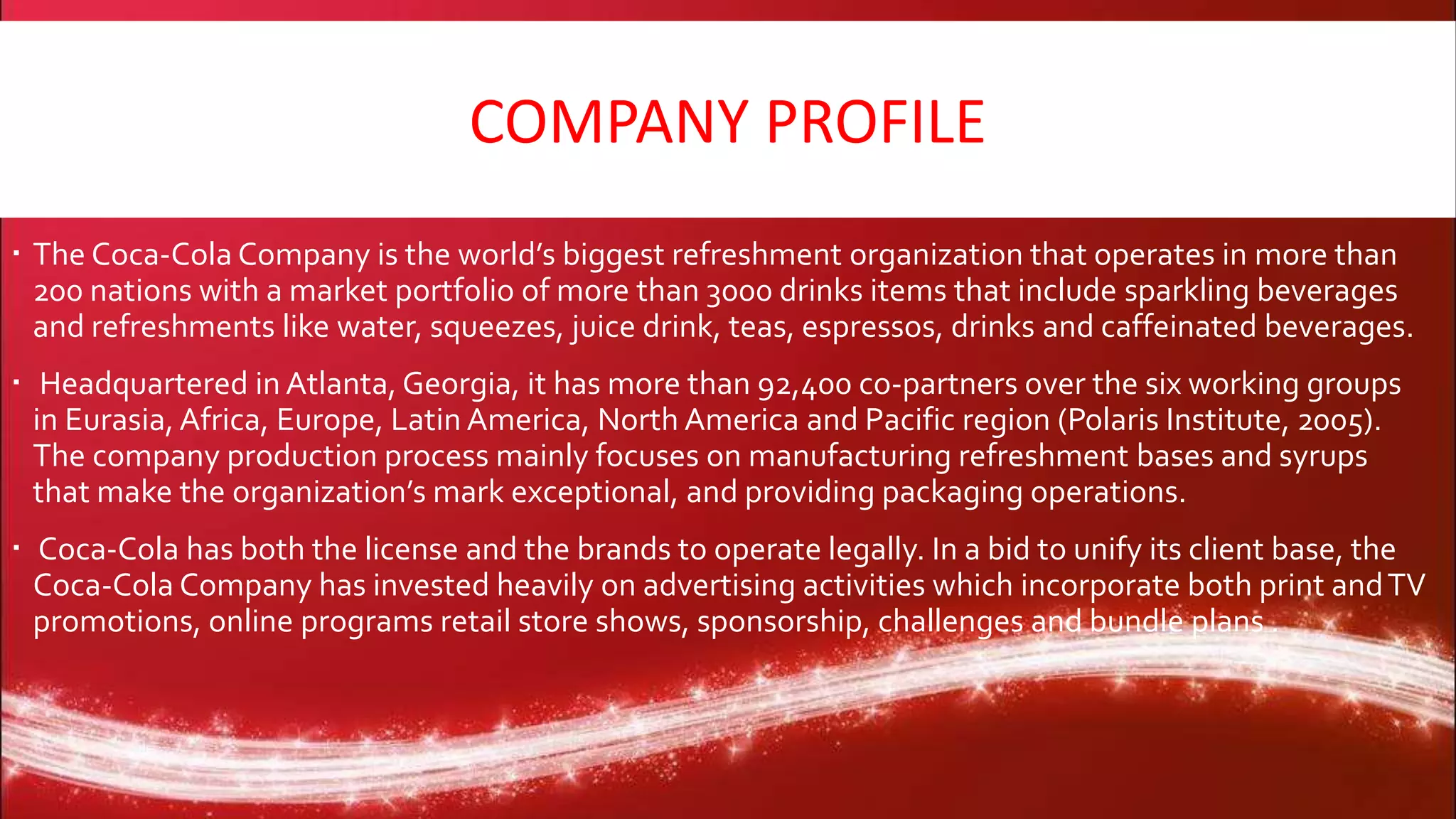 The coca cola company | PPTX