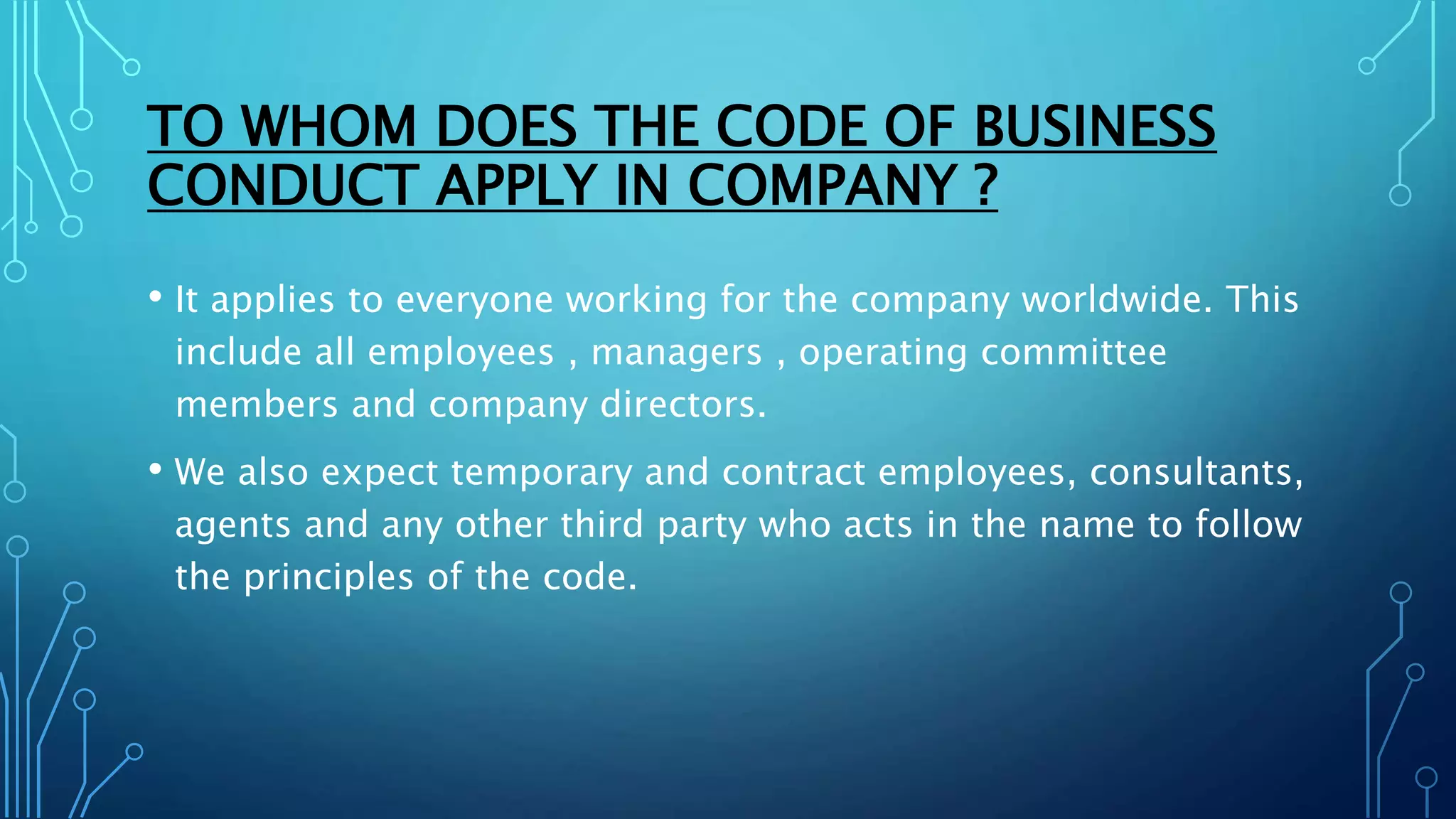 The coca cola company-Code of Conduct | PPTX