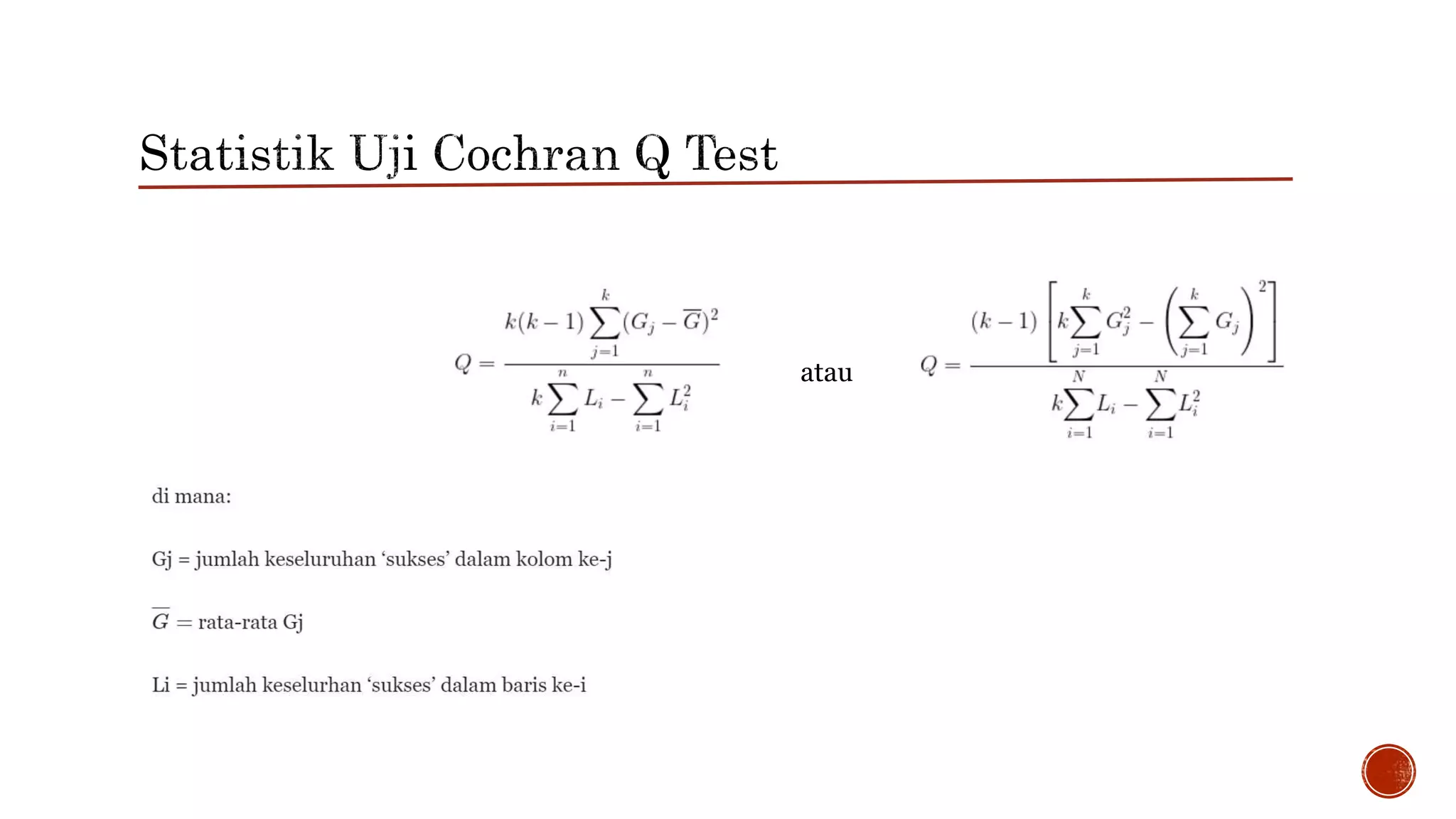 The cochran q test | PPTX