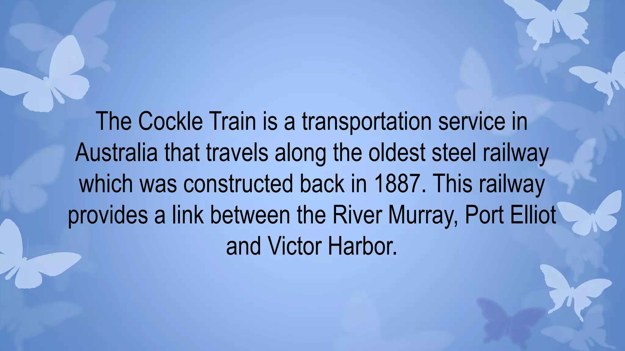 The Cockle Train Starts the Tour from the Goolwa Station with Surf ...