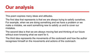 The cockroach presentation | PDF