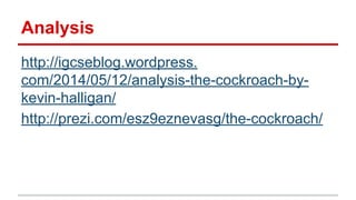 The cockroach presentation | PDF