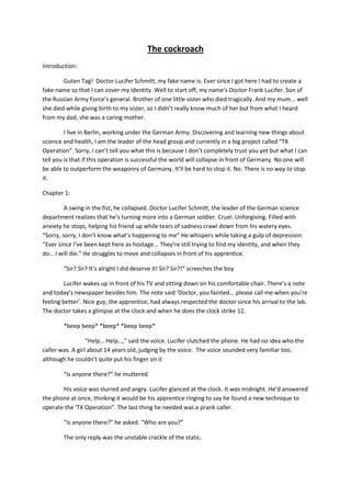 Short Story (Chapter 1) | DOCX