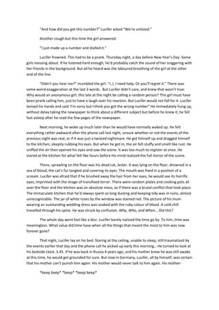 Short Story (Chapter 1) | DOCX