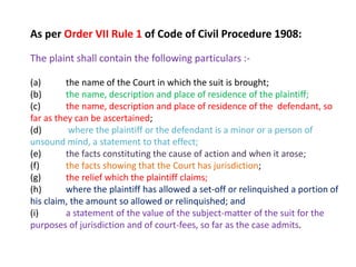 The Code of Civil Procedure, 1908 | PPTX