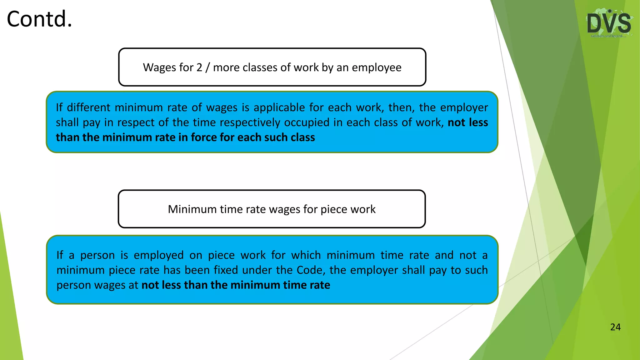The Code on Wages, 2019 - Part I | PDF