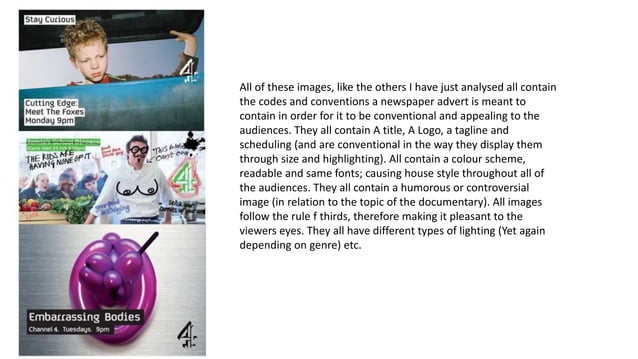 The codes and conventions of a newspaper advert | PPTX