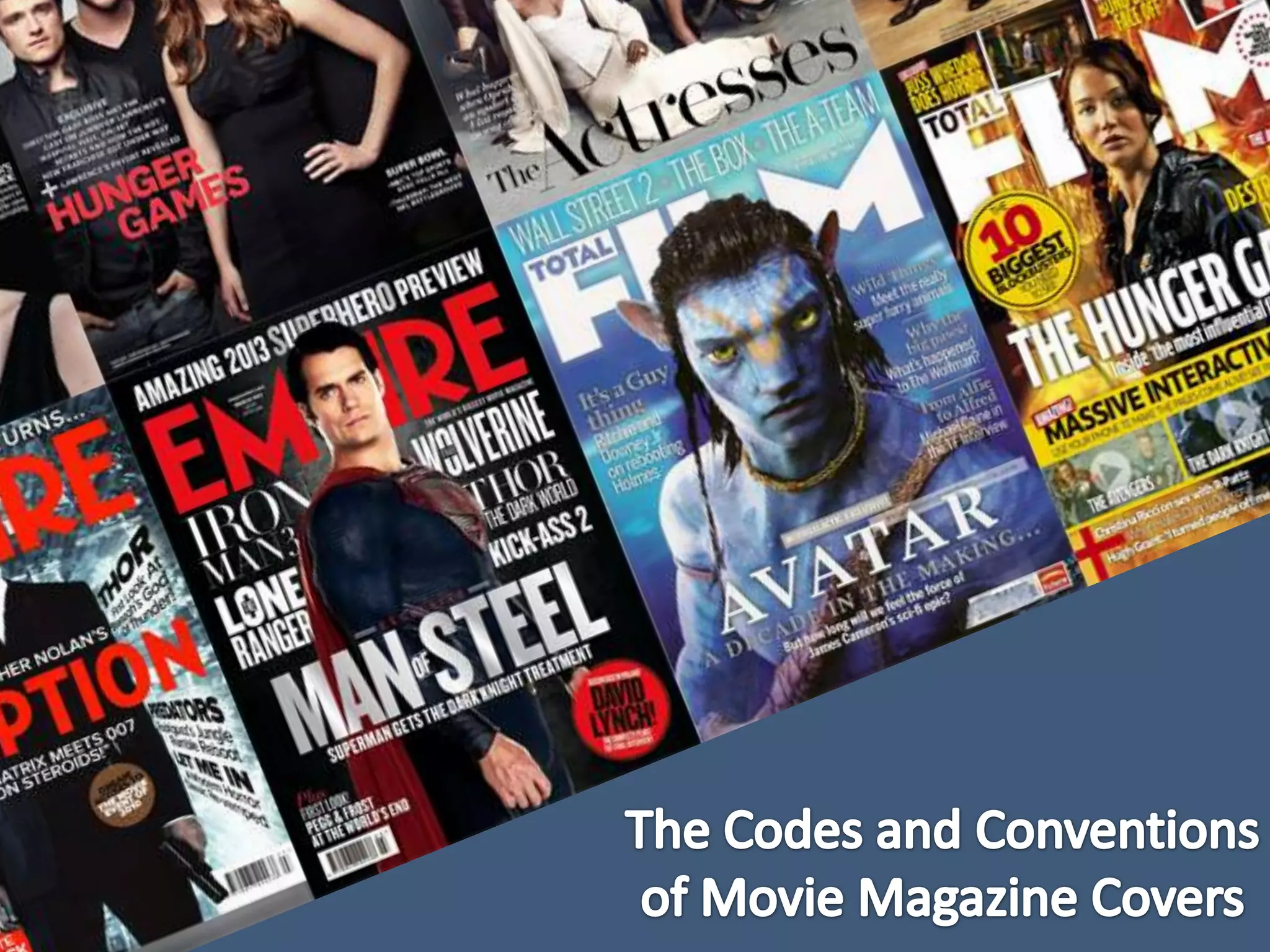 The Codes and Conventions of Movie Magazine Covers | PPTX