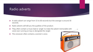 The codes and conventions of radio and print | PPT