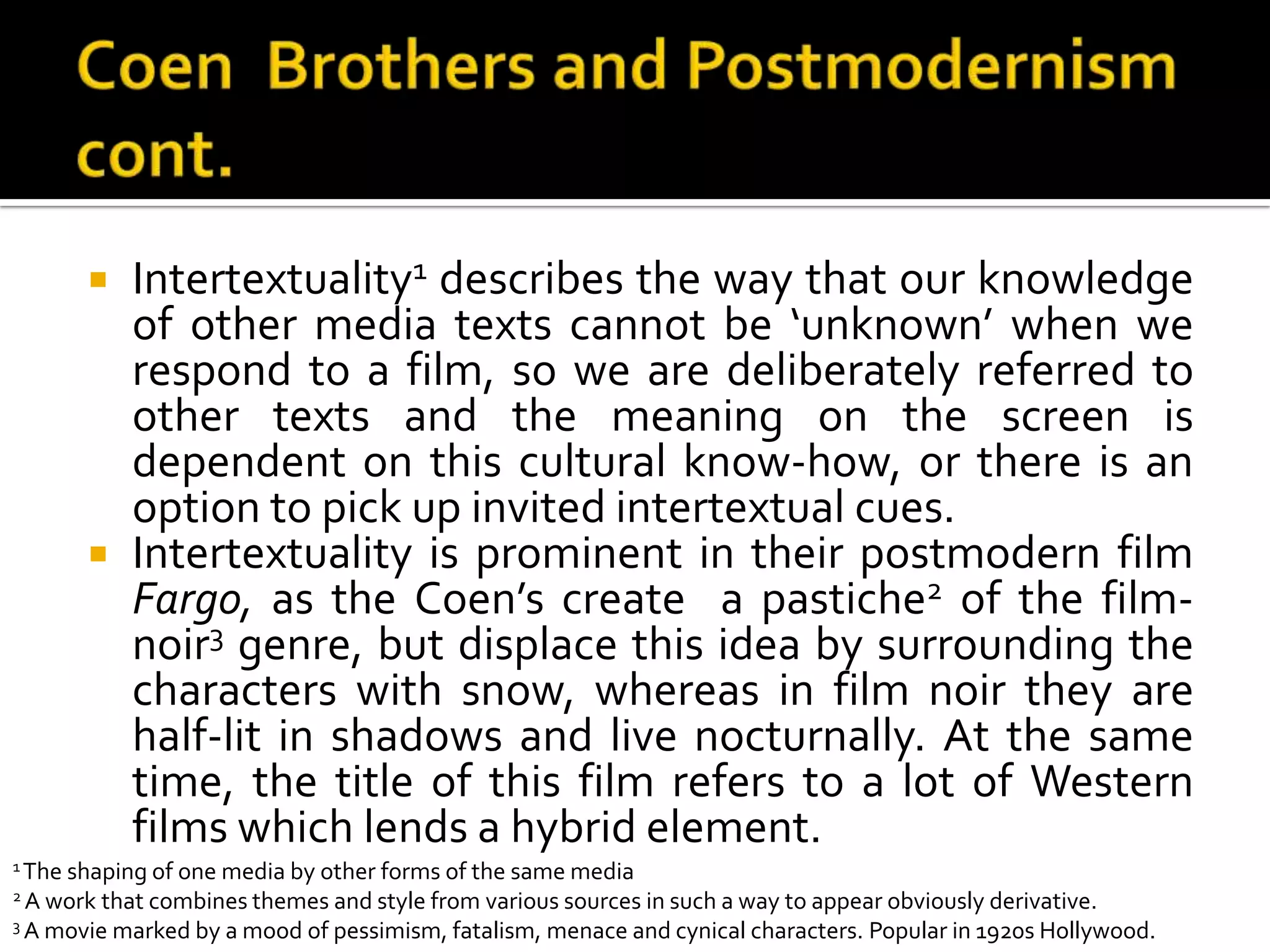 The coen brothers | PPT