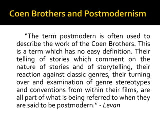 The coen brothers | PPTX