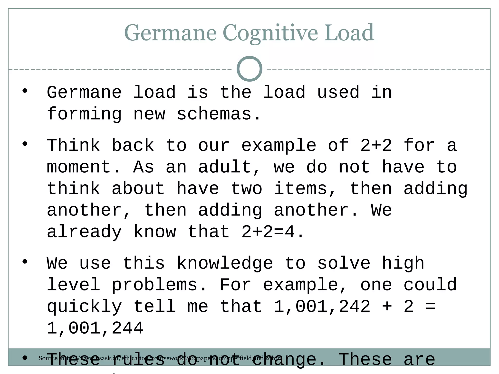 The cognitive load theory | PPT