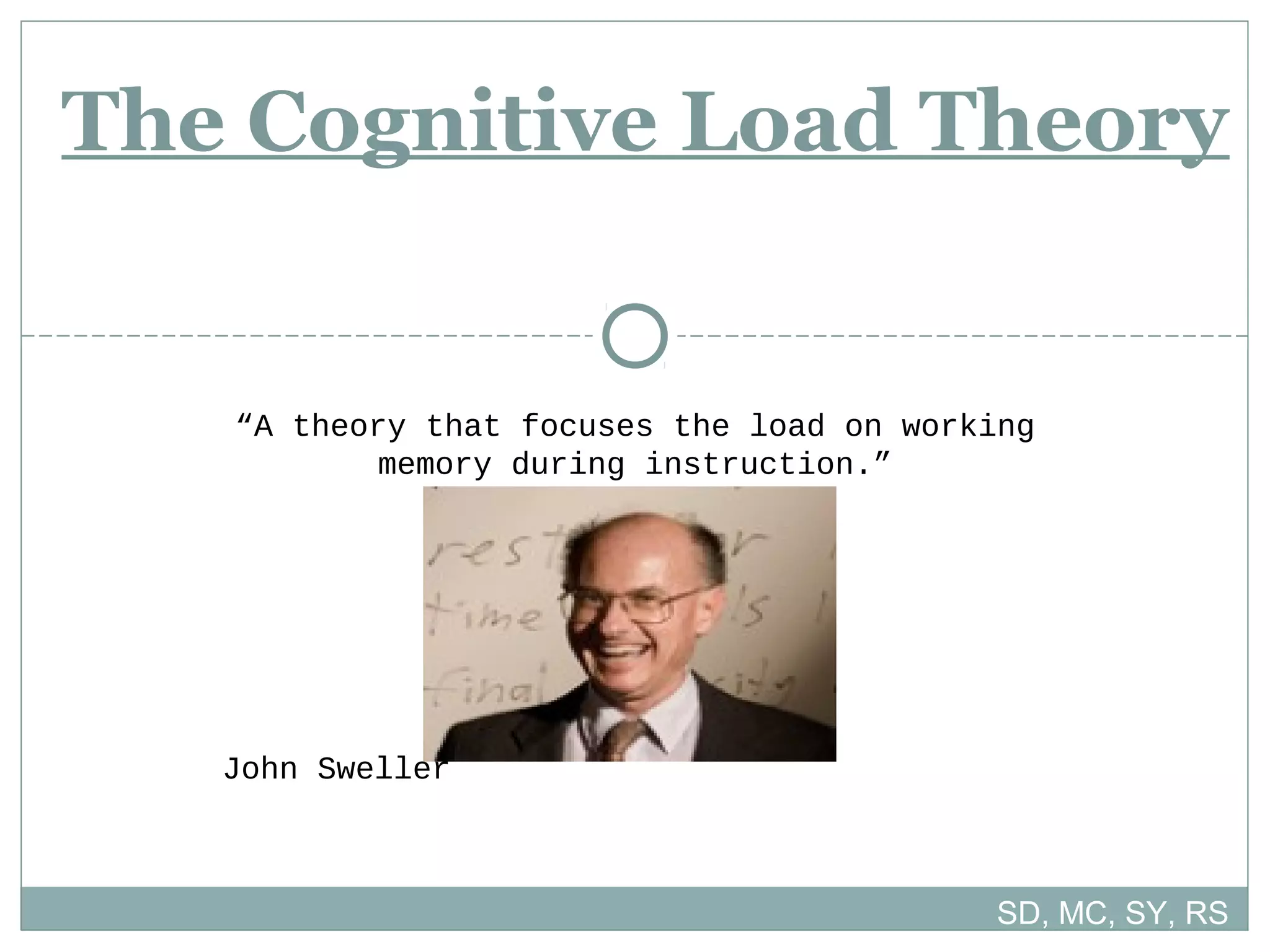 The cognitive load theory | PPT