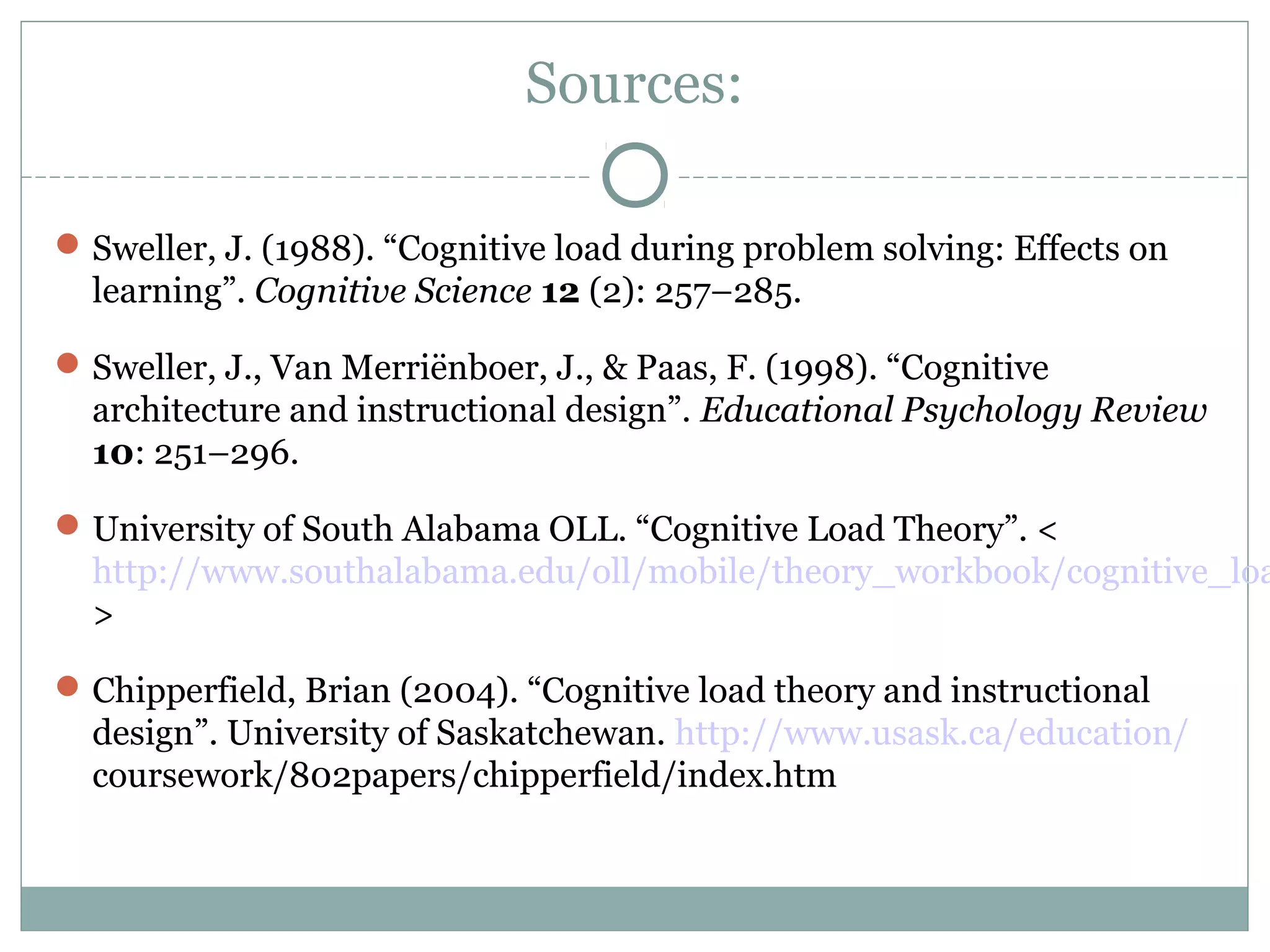 The cognitive load theory | PPT