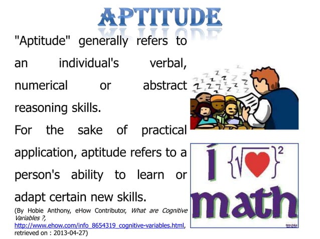 The cognitive variable - UMT | PPT