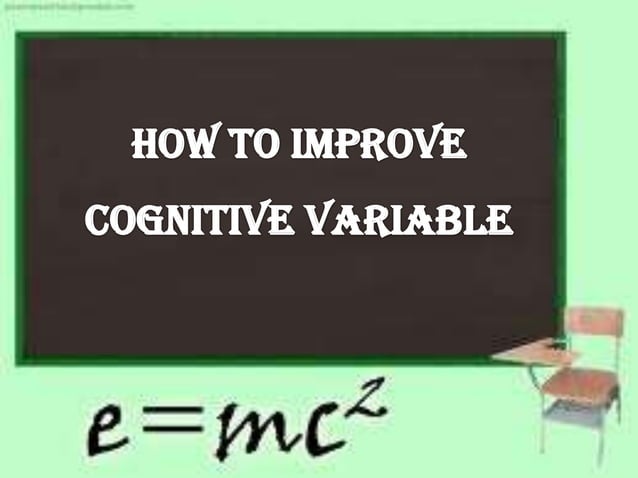 The cognitive variable - UMT | PPT
